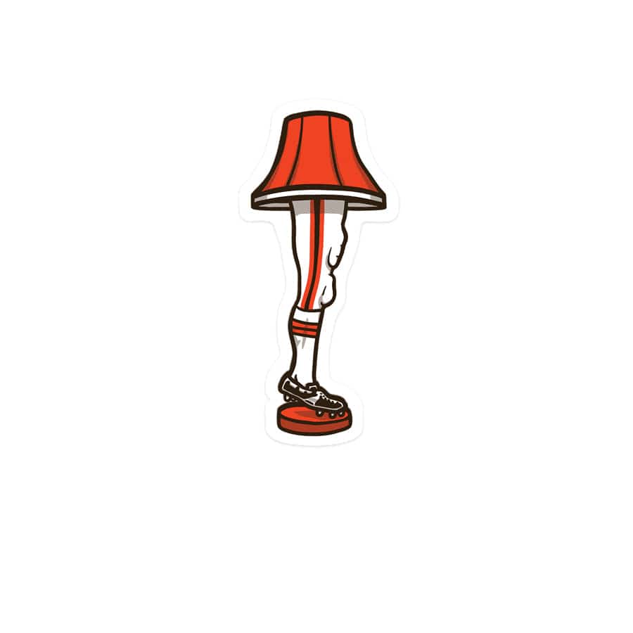 Sticker - Major Award Football Leg Lamp | WeBleedOhio